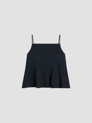 Givenchy Sliced Top In Crepe Cady