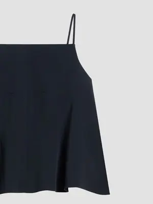 Givenchy Sliced Top In Crepe Cady