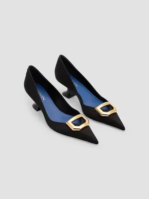 LANVIN Midnight Step 50mm Sculptural Pumps