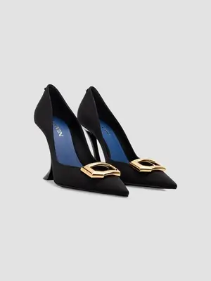 LANVIN 100mm Midnight Step Buckle Pumps - Black