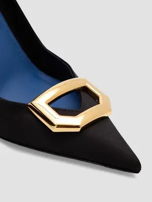 LANVIN 100mm Midnight Step Buckle Pumps - Black