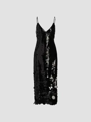 MILLY Rae Sequin-embellished Midi-dress