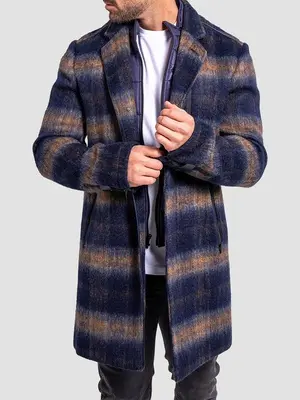 MACEOO Ascension Peacoat - Multicolored