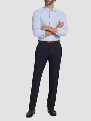 Emporio Armani Pinstriped Linen-cotton Button-front Shirt