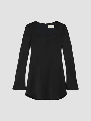 LIBEROWE Judy Duchess Satin Minidress - Black