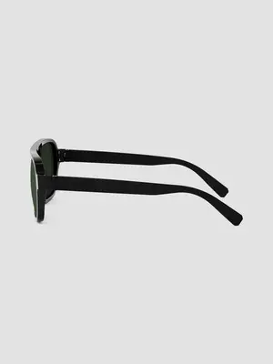 BVLGARI Aluminium 56mm Tortoiseshell Square Sunglasses - Black