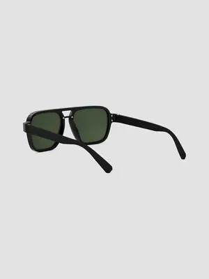 BVLGARI Aluminium 56mm Tortoiseshell Square Sunglasses - Black