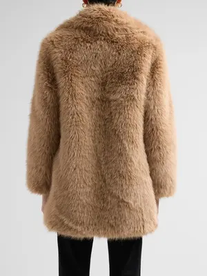 LoveShackFancy Mornet Faur-fur Coat