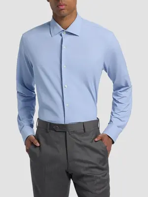 SAKS FIFTH AVENUE Collection Micro Structure Active Shirt