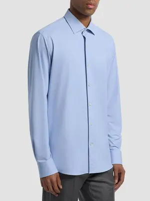 SAKS FIFTH AVENUE Collection Micro Structure Active Shirt