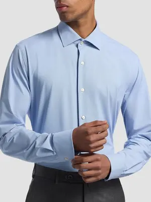 SAKS FIFTH AVENUE Collection Micro Structure Active Shirt
