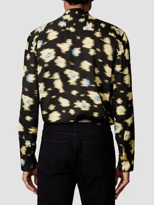 REISS Petal Blurred Floral Shirt