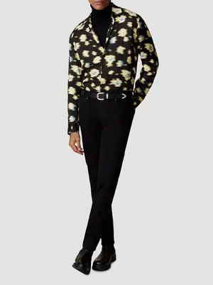 REISS Petal Blurred Floral Shirt
