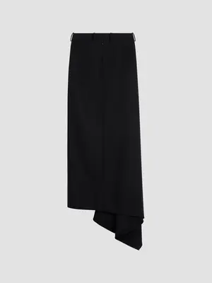 Givenchy Slashed Long Skirt In Wool