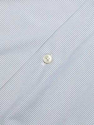 SAKS FIFTH AVENUE Collection Vertical Mini-striped Button-front Shirt - Grey