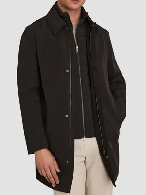 REISS Logan Hybrid Overcoat