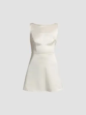 REFORMATION Zenni Satin Minidress