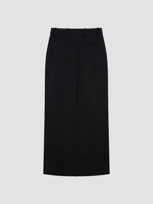Givenchy Slashed Midi Skirt In Wool