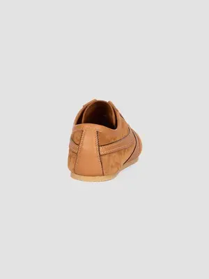 Dries Van Noten Suede Leather-trimmed Sneakers - Brown