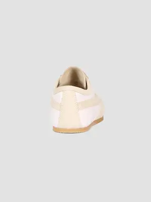 Dries Van Noten Leather Suede-trimmed Sneakers - White
