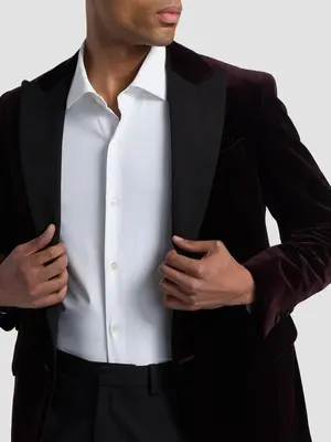 SAKS FIFTH AVENUE Collection Solid Cotton Dress Shirt