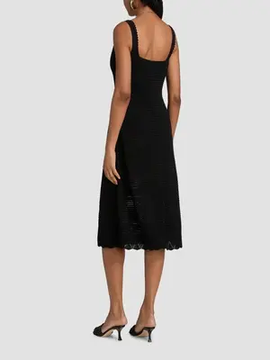MILLY Knit Cover-up Midi-dress