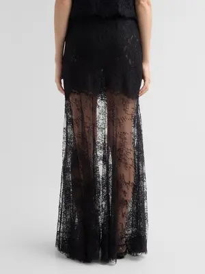 LoveShackFancy Carline Lace Maxi Skirt