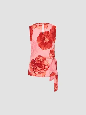 MILLY Serena Floral Sleeveless Top