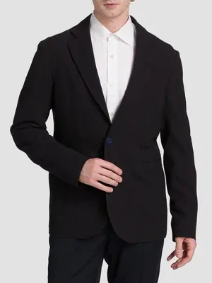 Emporio Armani Textured Unlined Soft Jacket
