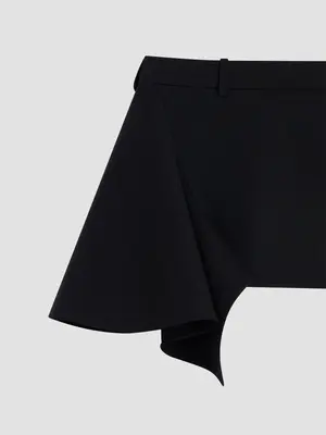 Givenchy Slashed Mini Skirt In Wool
