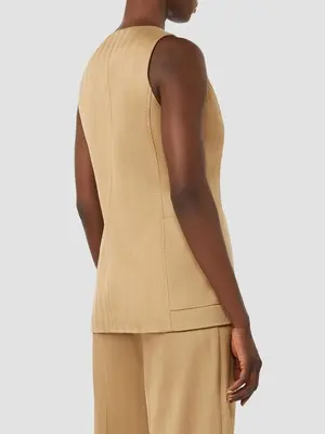 Max Mara Pinstripe Jacquard Jersey Gilet