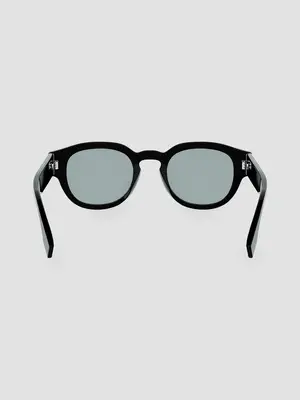 Fendi Signature 48mm Round Sunglasses - Black