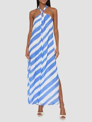MILLY Ava Striped Maxi Dress
