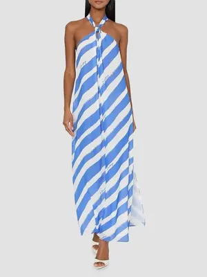 MILLY Ava Striped Maxi Dress