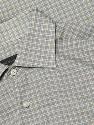 SAKS FIFTH AVENUE Collection Check Wool-blend Shirt