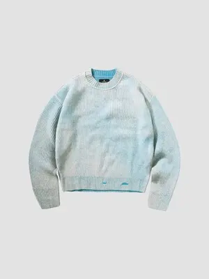 REPRESENT Legacy Fade Out Reversible Knit Crewneck Sweater