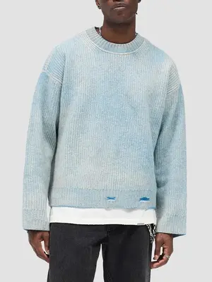 REPRESENT Legacy Fade Out Reversible Knit Crewneck Sweater
