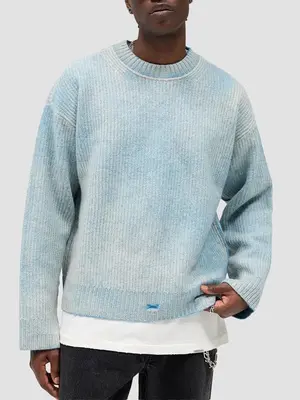REPRESENT Legacy Fade Out Reversible Knit Crewneck Sweater