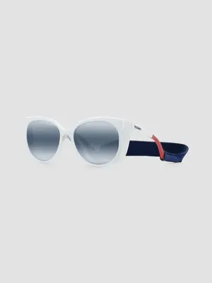 Vuarnet Altitude 02 55mm Cat-eye Sunglasses - White