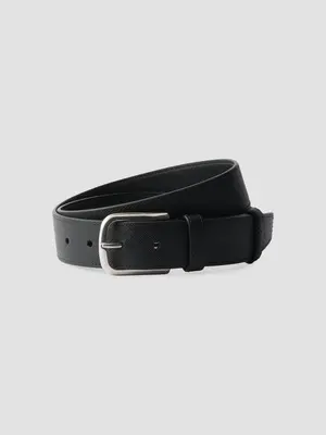 Prada Saffiano Leather Belt - Black