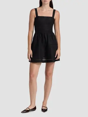 REFORMATION Everett Linen Sleeveless Minidress