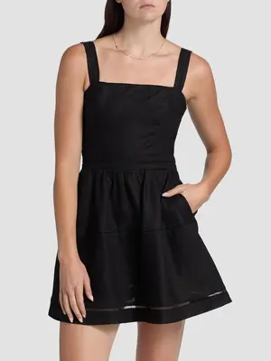 REFORMATION Everett Linen Sleeveless Minidress