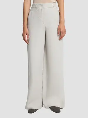 Giorgio Armani Linen Straight-leg Trousers