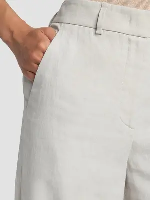 Giorgio Armani Linen Straight-leg Trousers