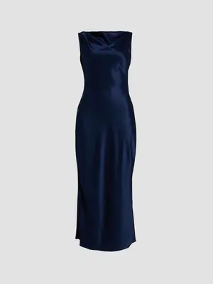 REFORMATION Corey Satin Midi-dress