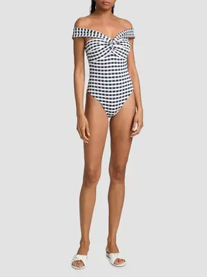 MILLY Betsy Cottage Gingham One-piece Swimsuit