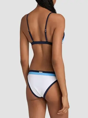 MILLY Positano Colorblocked Bikini Top