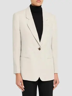 Giorgio Armani Linen Single-breasted Blazer