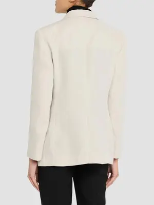 Giorgio Armani Linen Single-breasted Blazer