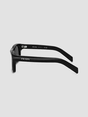 Prada 56mm Rectangular Sunglasses